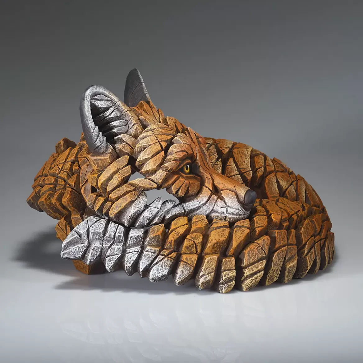 Curled Up Fox Edge Sculpture) | Haddon Gallery | Torquay