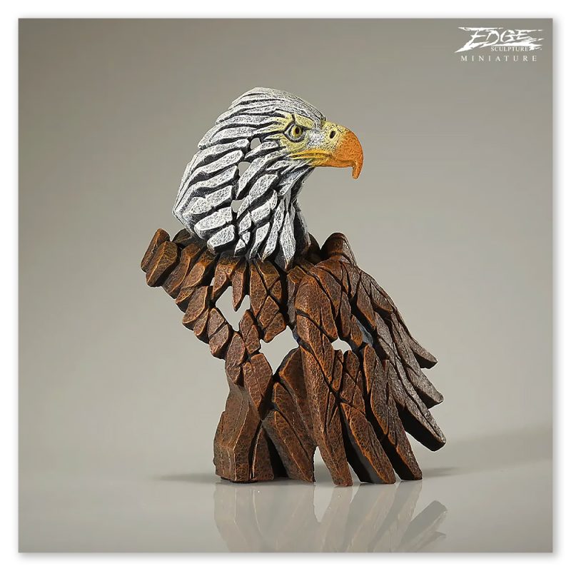 Miniature Bald Eagle by Edge Sculpture | Haddon Gallery